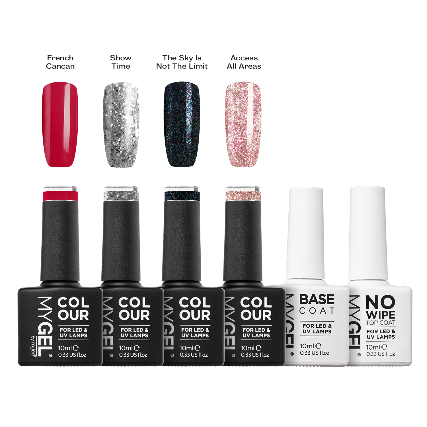 MYGEL Mylee UV LED Gel Nail Polish Colours 6pcs Gift Set Kit Christmas ...