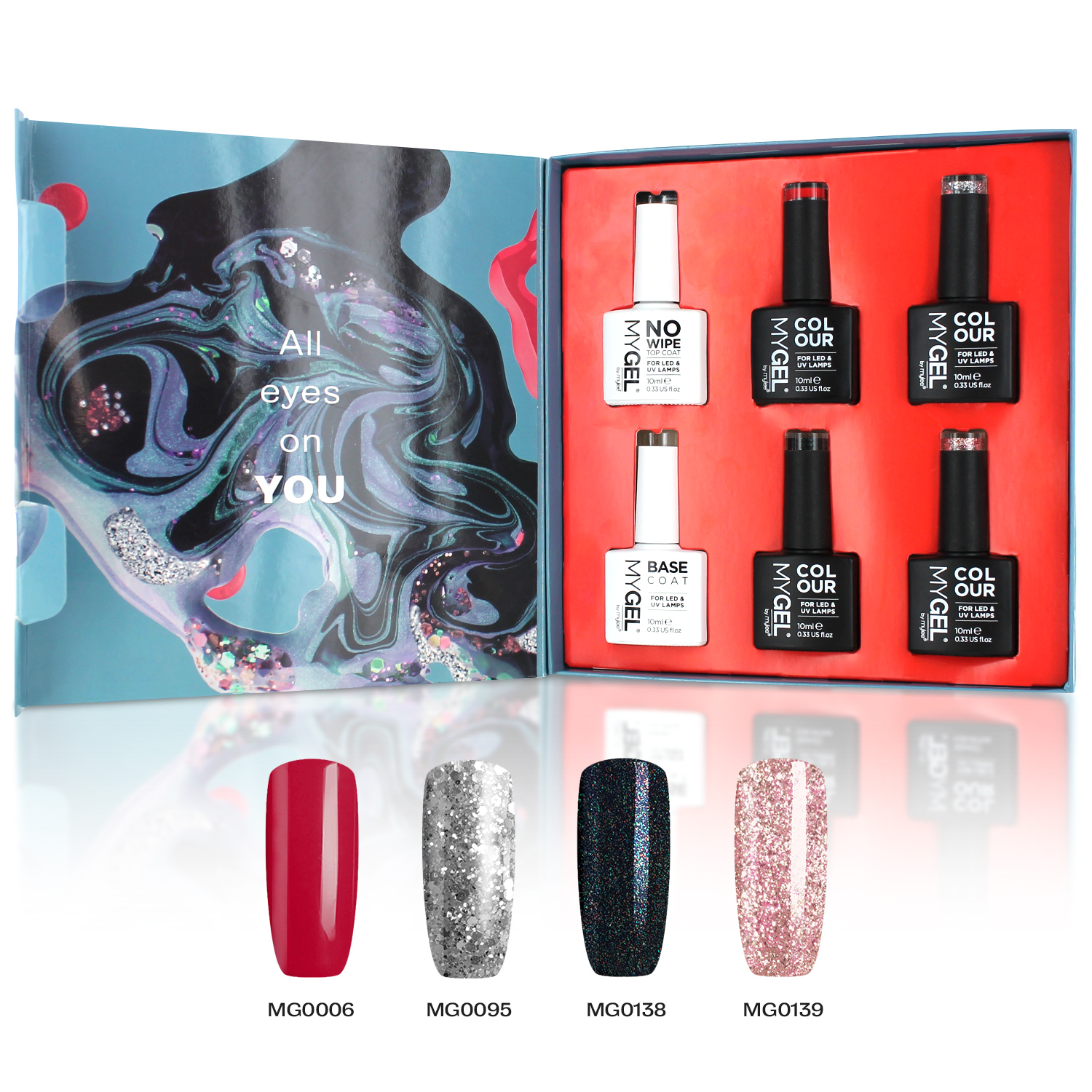 MYGEL Mylee UV LED Gel Nail Polish Colours 6pcs Gift Set Kit Christmas ...