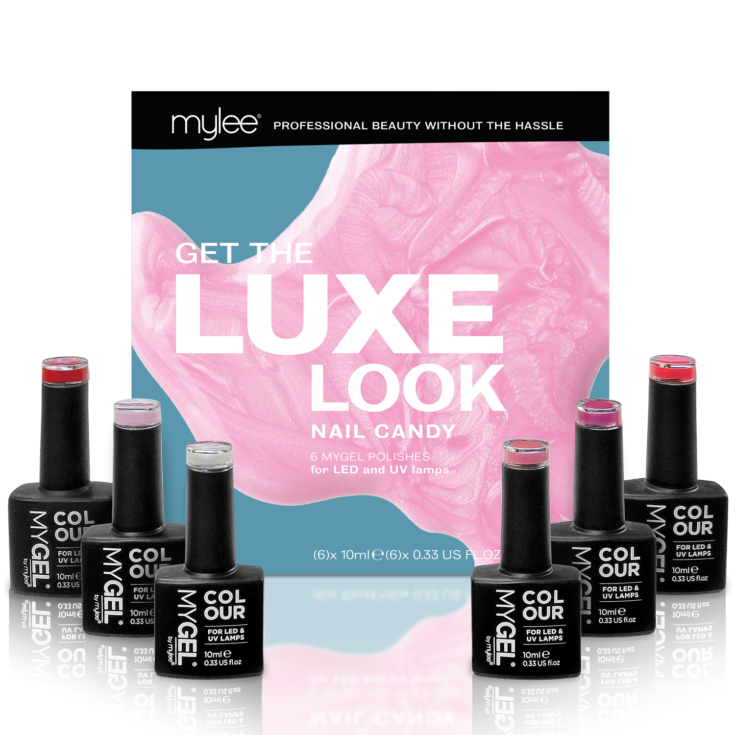 MYGEL Mylee UV LED Gel Nail Polish Colours 6pcs Gift Set Kit Christmas ...