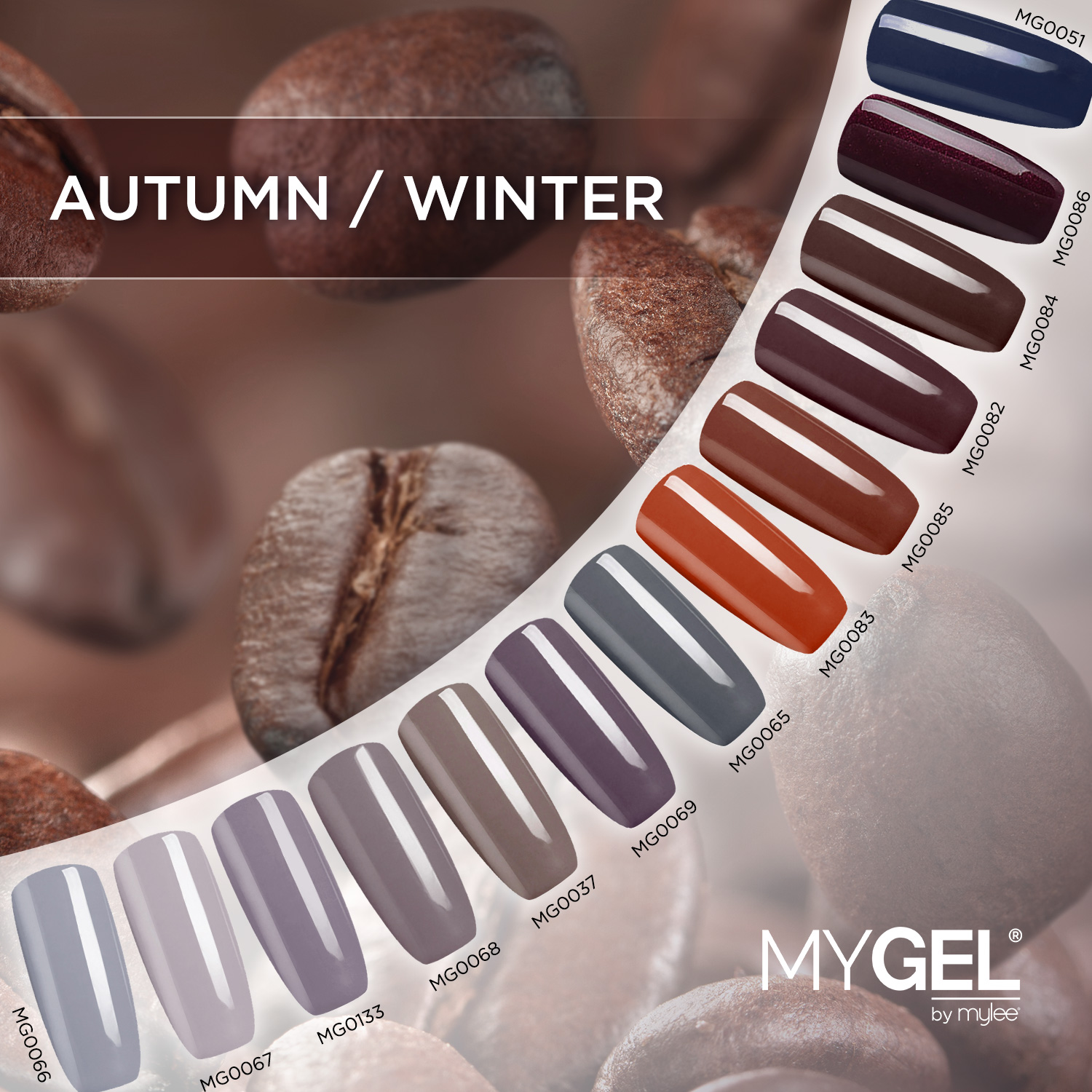 Mylee MYGEL Autumn Winter UV LED Soak-Off Gel Nail Polish Colour ...
