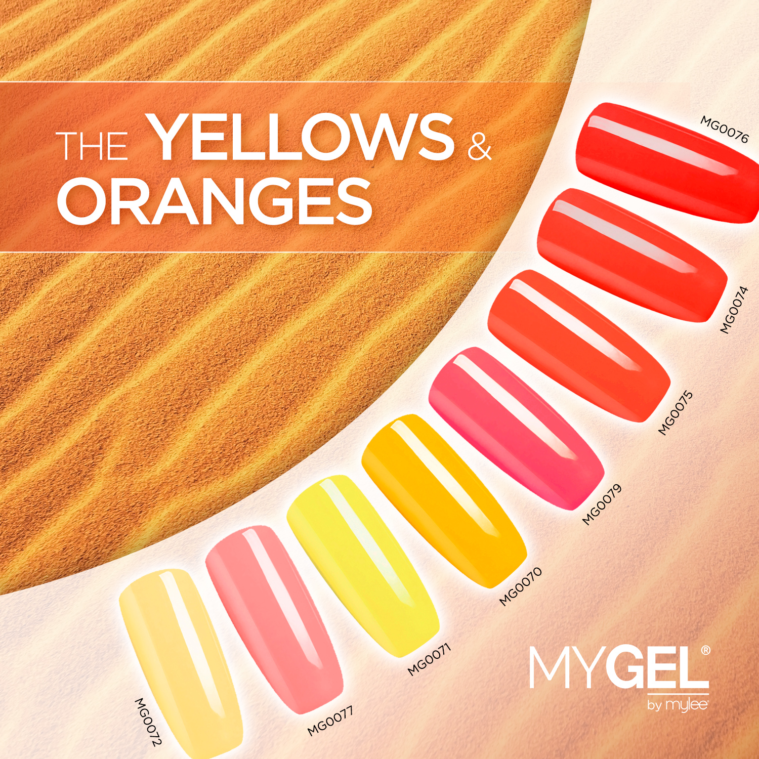 Mylee MYGEL Yellow Range UV LED Soak-Off Gel Nail Polish Colour ...